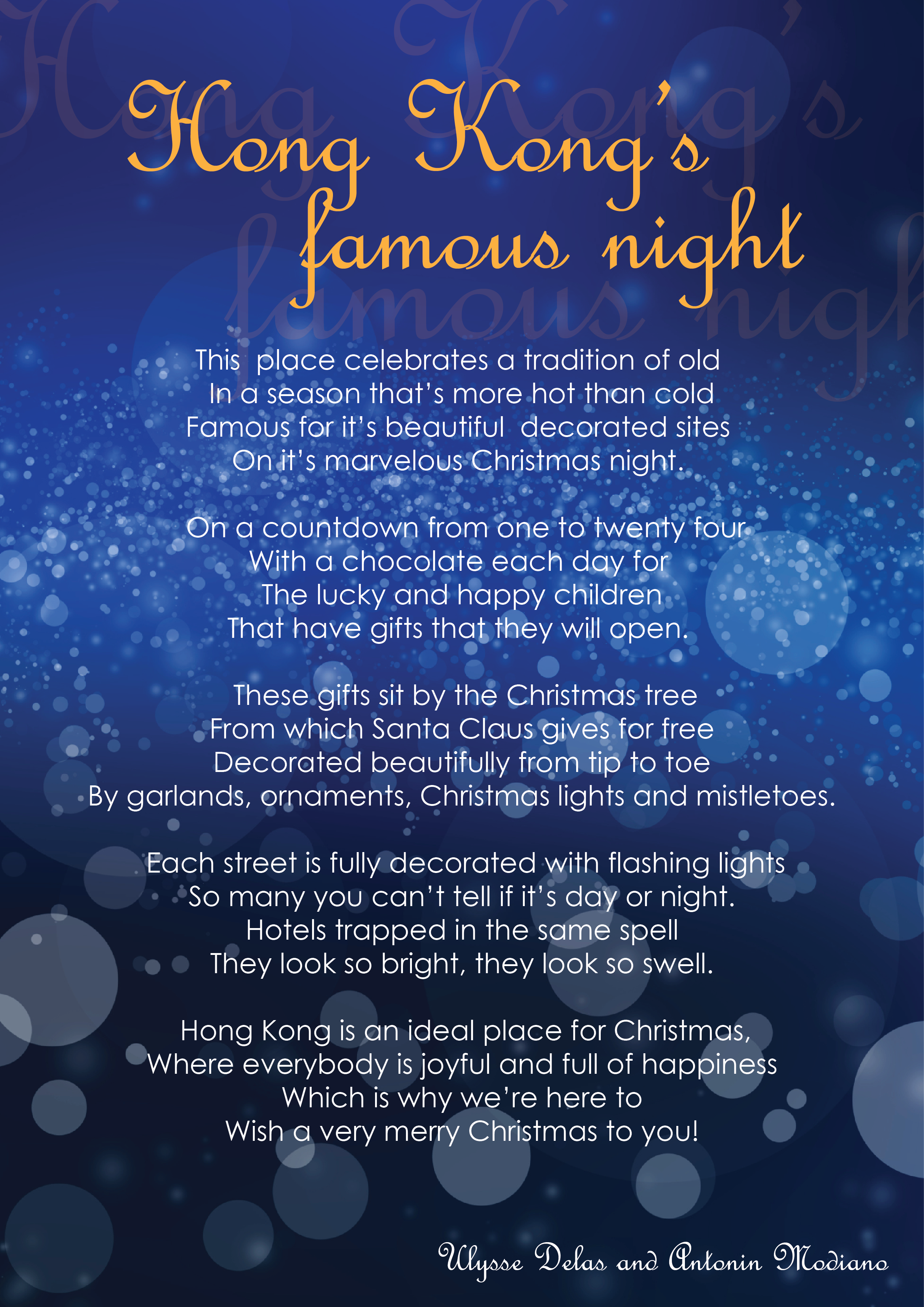 Christmas in Hong Kong Poem – Le Bulletin – Official Magazine of French ...